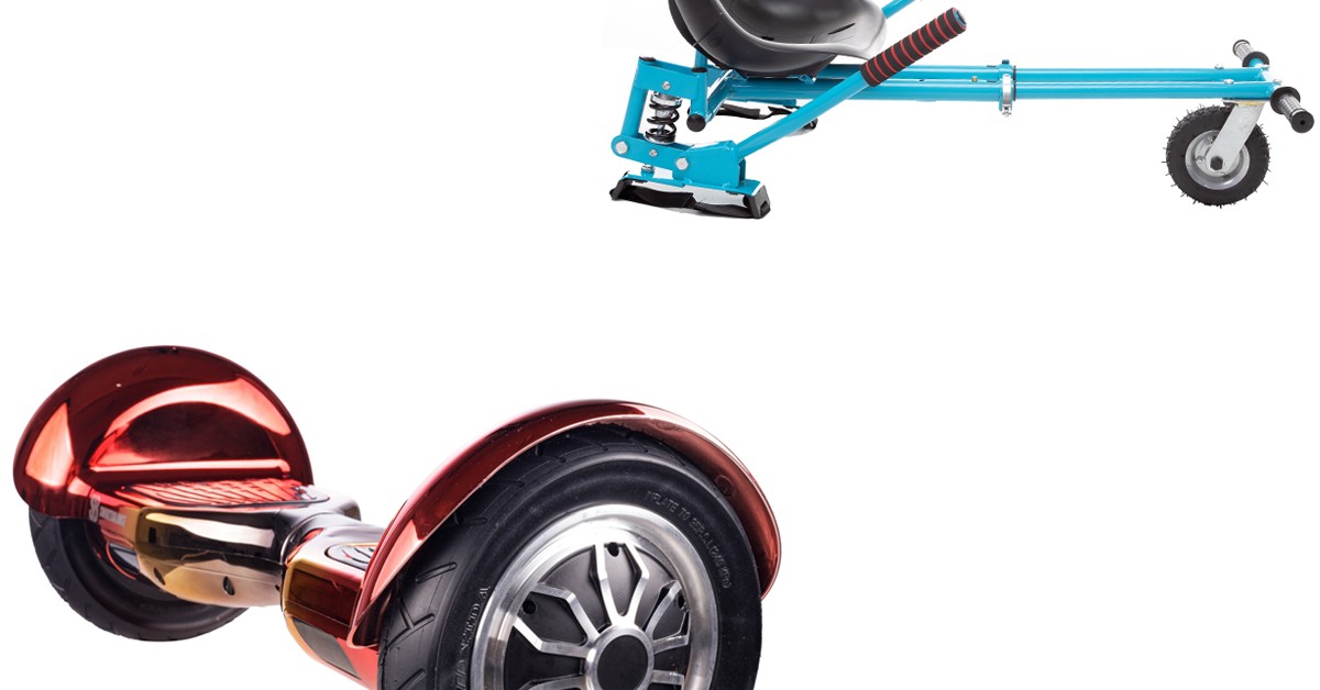 Pachet Hoverboard 10 inch cu Scaun cu Suspensii, Off-Road Sunset ...