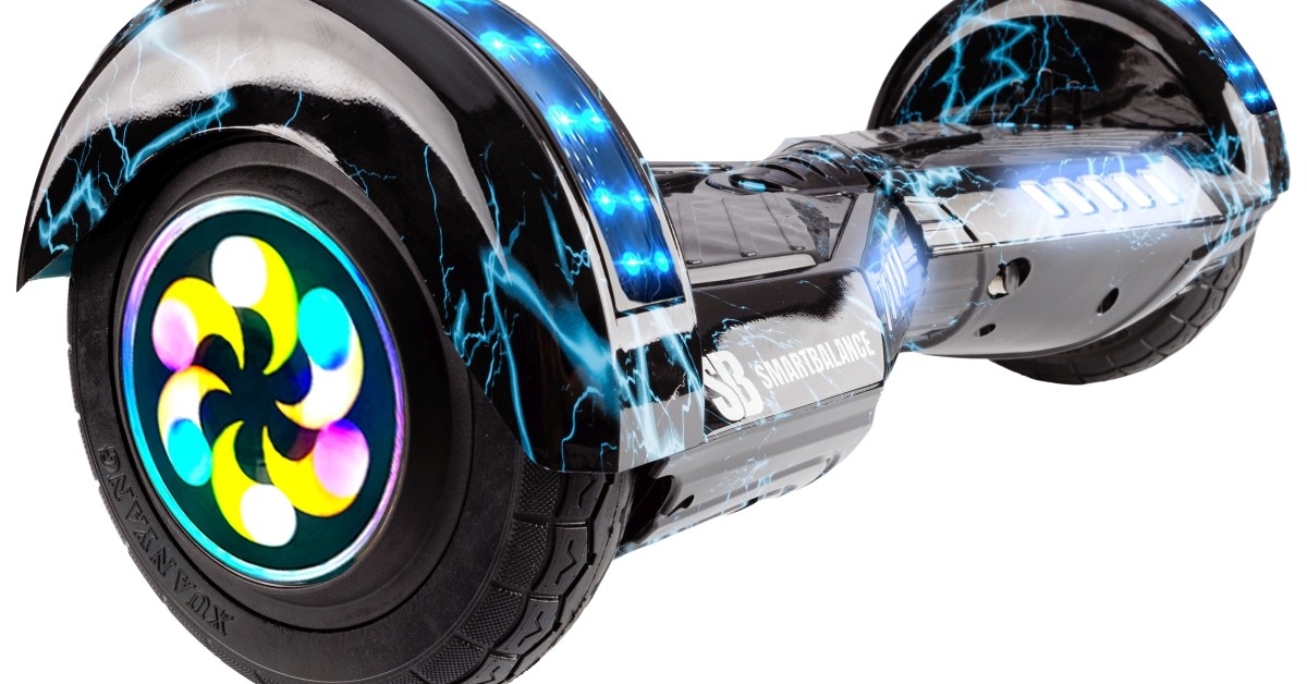 Hoverboard 8 inch, Transformers Thunderstorm Blue PRO, Autonomie ...