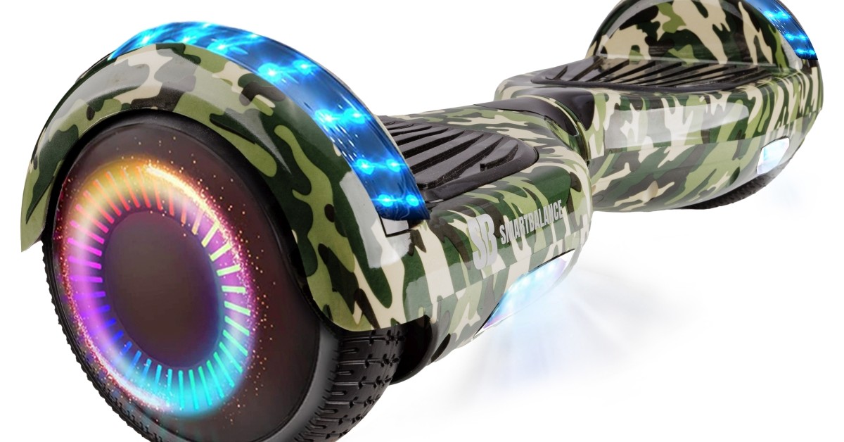 Hoverboard 6.5 inch, Regular Camouflage PRO, Autonomie Standard, Smart ...