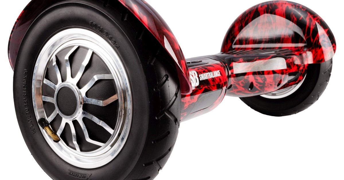 Hoverboard 10 inch, Off-Road Flame, Autonomie Standard, Smart Balance