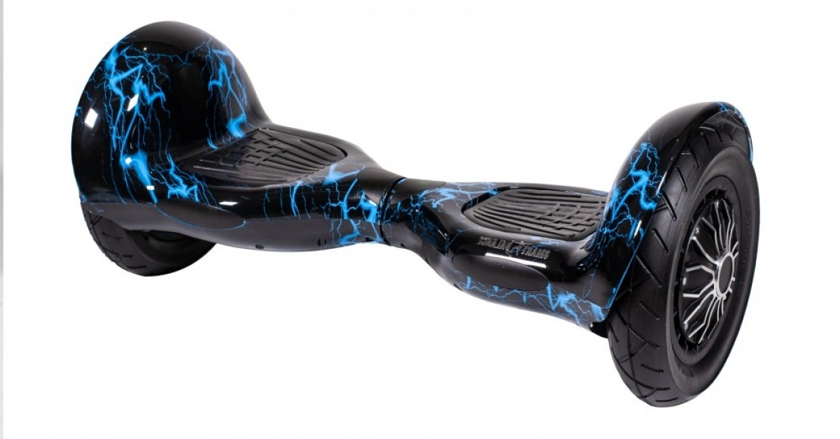 Hoverboard 10 inch, Off-Road Thunderstorm Blue, Autonomie Standard ...