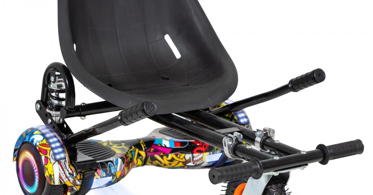 Pachet Hoverboard 6.5 inch cu Scaun cu Suspensii, Regular HipHop PRO ...