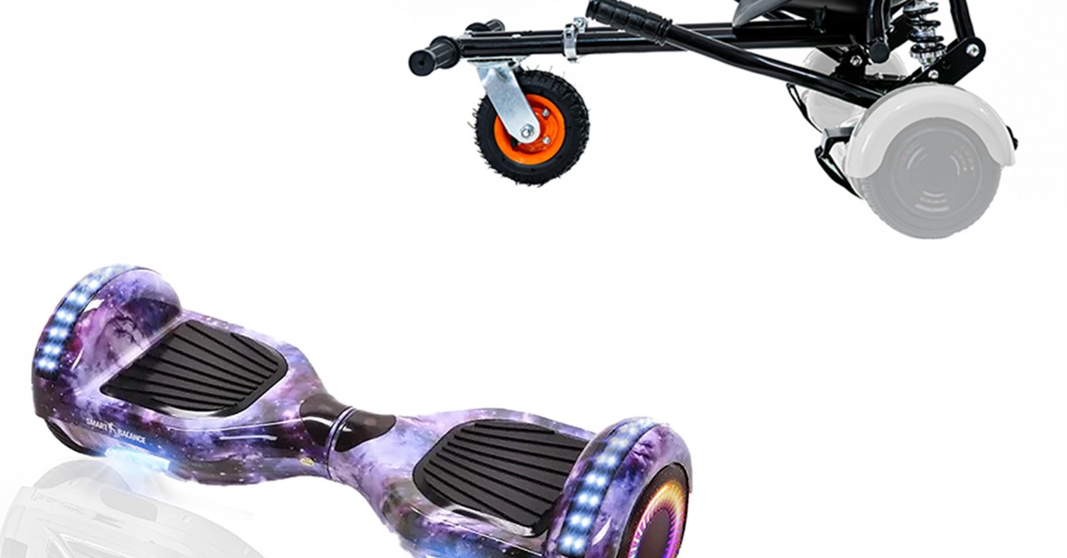 Pachet Hoverboard 6.5 inch cu Scaun cu Suspensii, Regular Galaxy PRO ...