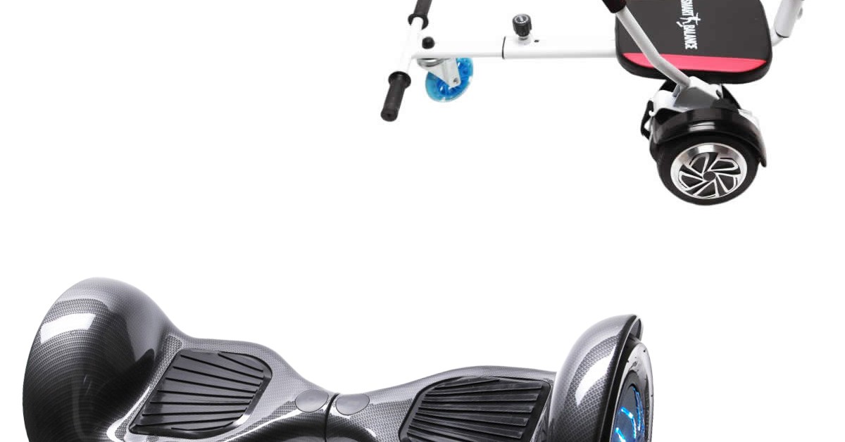 Pachet Hoverboard 10 inch cu Scaun Confort, Off-Road Carbon PRO ...